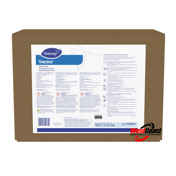 DIVERSEY VECTRA FLOOR FINISH 18.9L – West Coast Janitorial Supplies